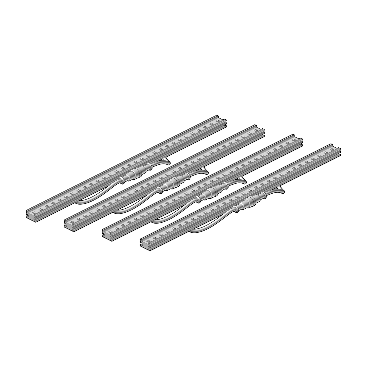 Set of 4 LED bars 0.5 meter – garageCube shop
